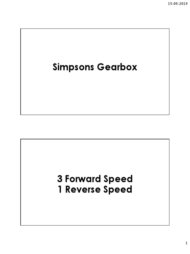 Simpson Gearbox Operation Guide | PDF | Clutch | Transmission (Mechanics)