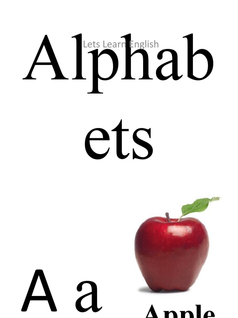 Alphab Ets: Lets Learn English | PDF