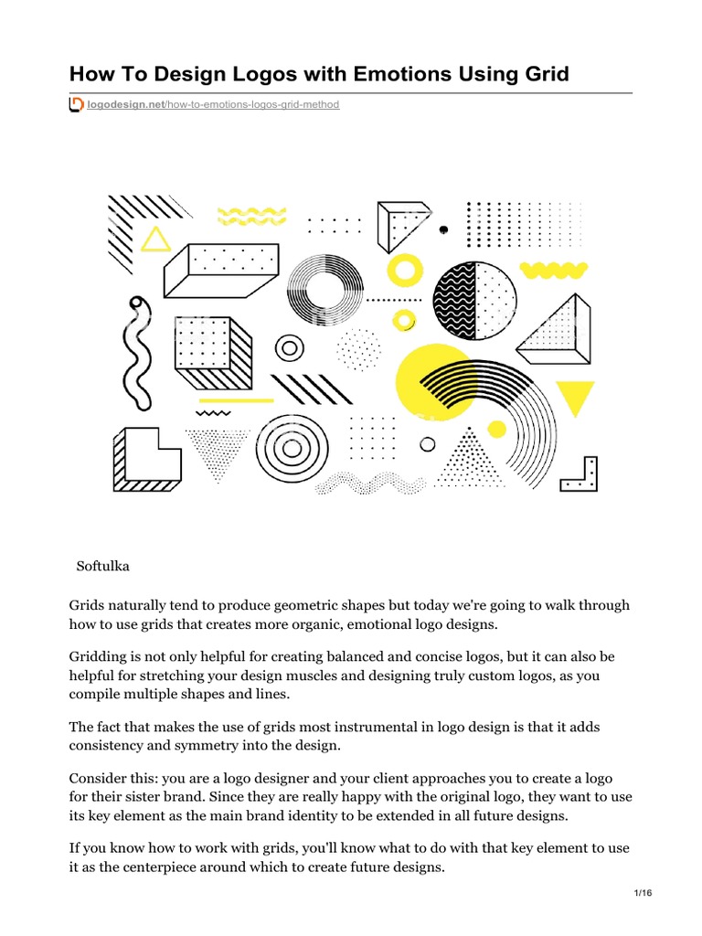 How To Design Logos With Emotions Using Grid PDF | PDF | Logos | Brand
