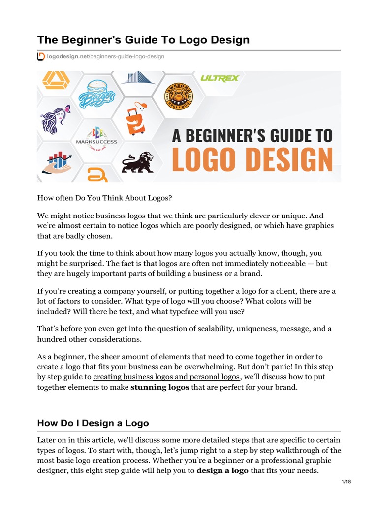 Logo Design for Beginners | PDF | Logos | Typography