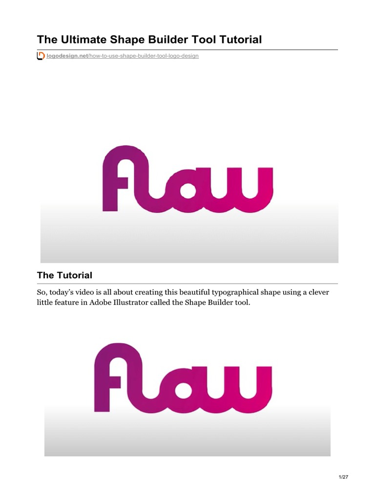 Adobe Illustrator Shape Builder Guide | PDF | Career & Growth ...