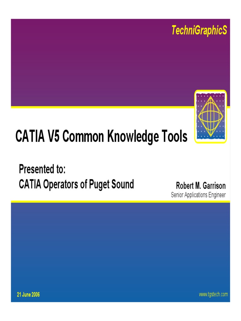 CATIA V5 Knowledgeware Toolkit | PDF | Angle | Formula