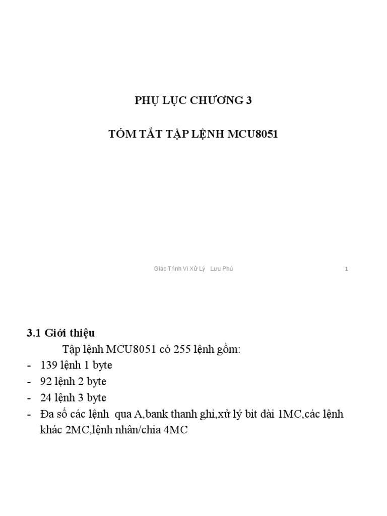 C3-Instruction Set | PDF