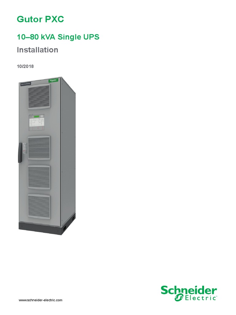 Gutor PXC: Installation | PDF | Mains Electricity | Electricity