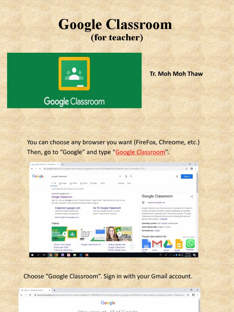 Google Classroom Guide for Teachers | PDF | Computing | Software