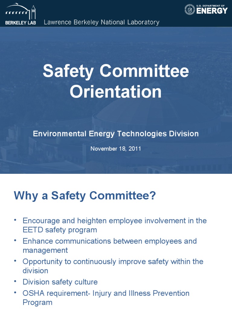 Safety Committee Orientation Training | PDF | Safety | Occupational ...