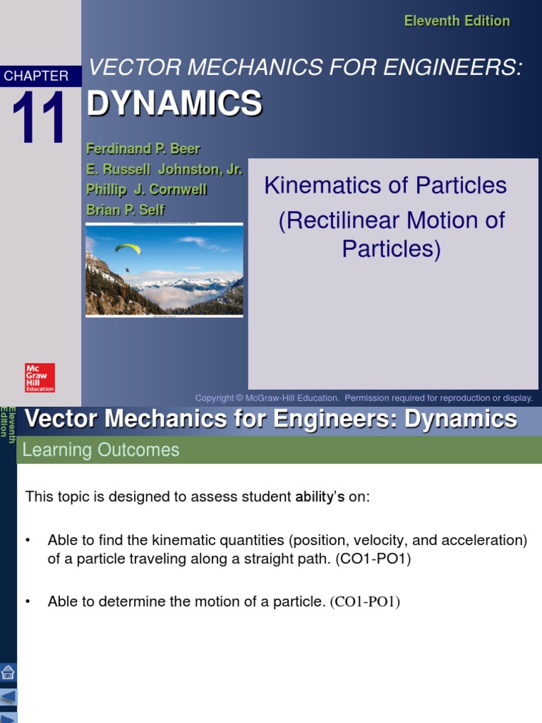 TOPIC 1 (Week 1) Kinematics of Particles (Rectilinear Motion) | PDF | Kinematics | Velocity