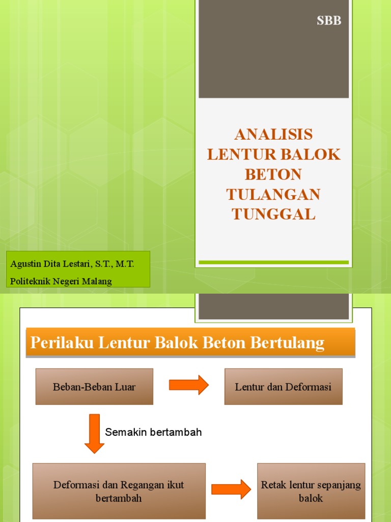 Analisis Lentur Balok Beton Bertulang | PDF