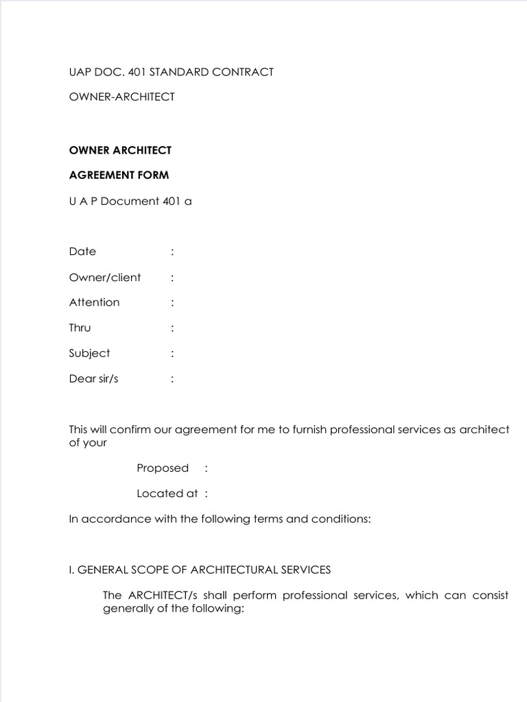 Dokumen - Tips - Uap Doc 401 402 PDF | PDF | Architect | Specification (Technical Standard)