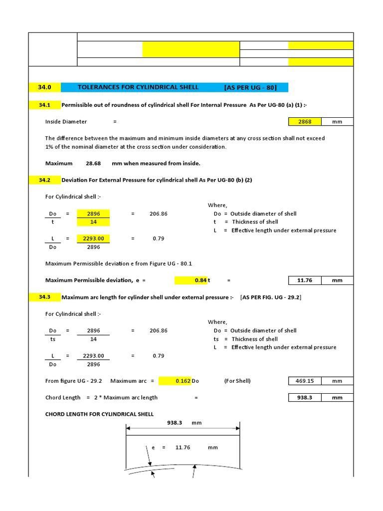 CHORD lENGTH cALCULATION | PDF | Engineering Tolerance | Mechanical ...