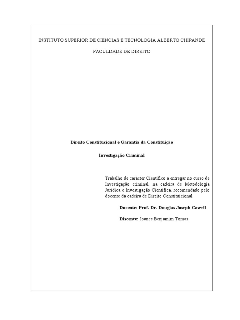 Principios Da Constituicao em Sentido Restrito | PDF | Constituição ...