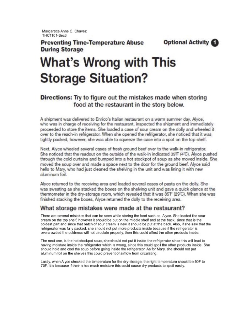 Preventing Time Temperature Abuse | PDF