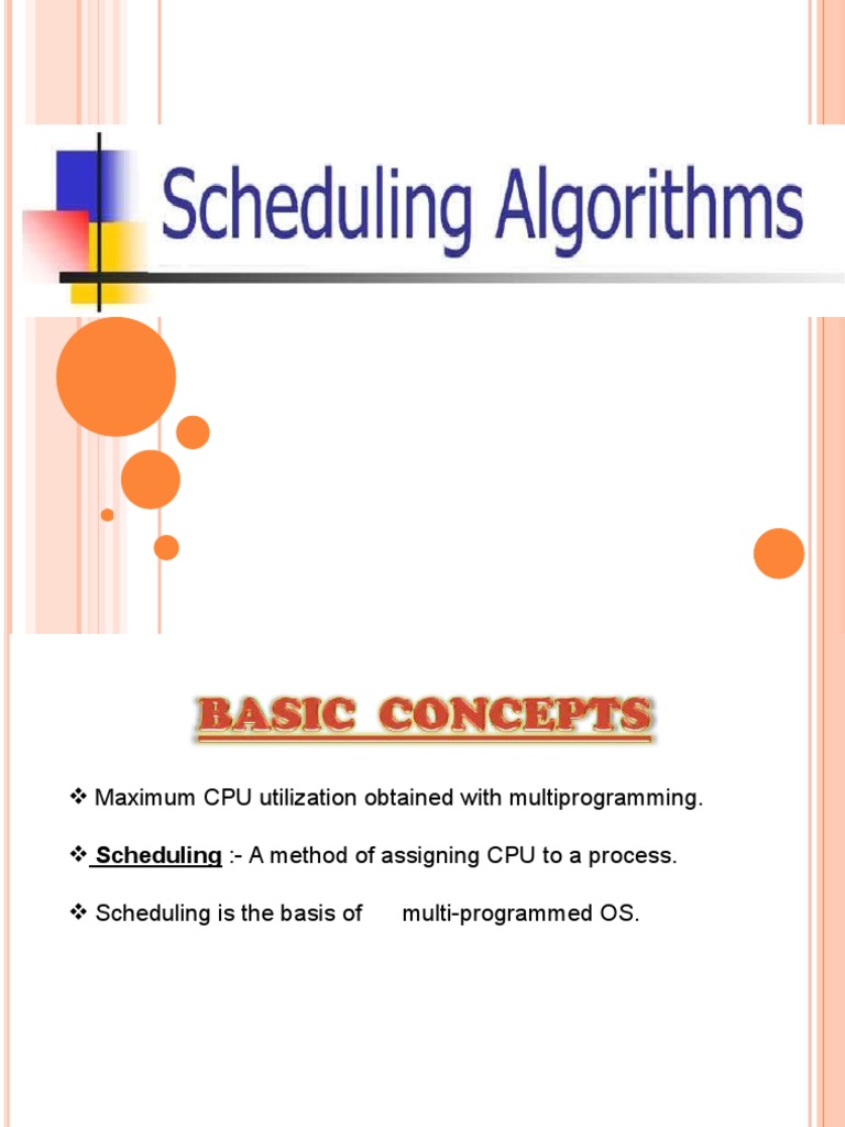 Schedulingalgorithms and Algorithm Evaluation | PDF | Scheduling (Computing) | Process (Computing)