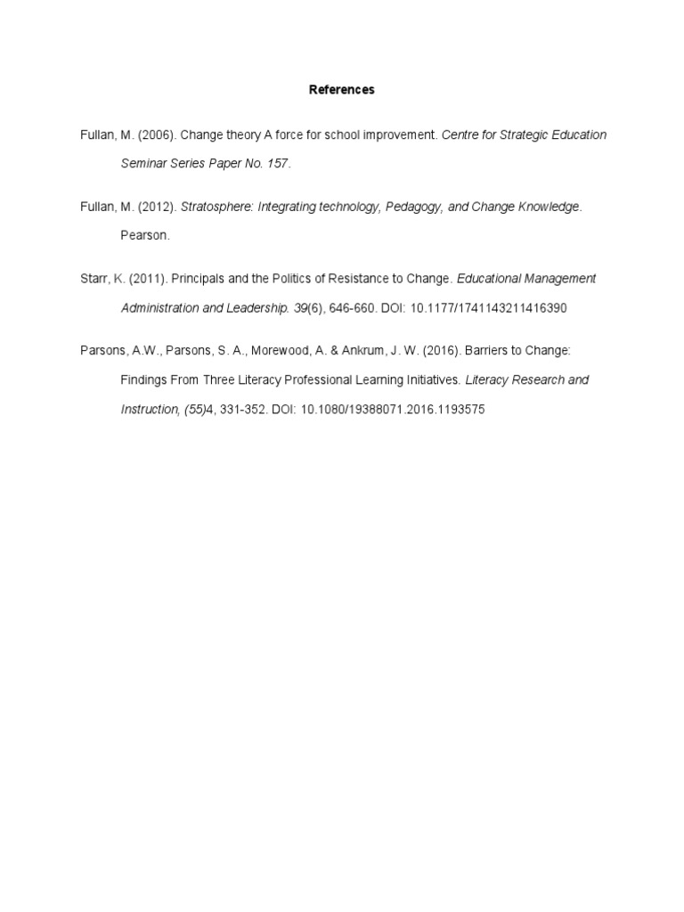 References - What Is Change Knowledge | PDF