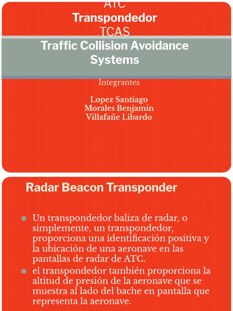 Atc - Tcas | PDF | Tecnología de microondas | Ingeniería en telecomunicaciones