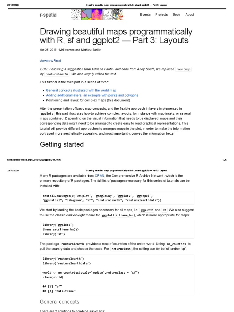 Drawing Beautiful Maps Programmatically With R, SF and Ggplot2 - Part 3 - Layouts | PDF | R ...