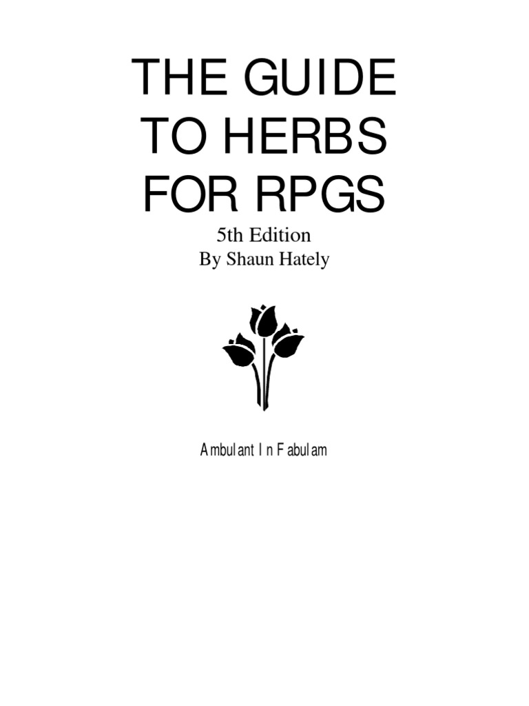 The Guide To Herbs For RPGs | PDF | Nature