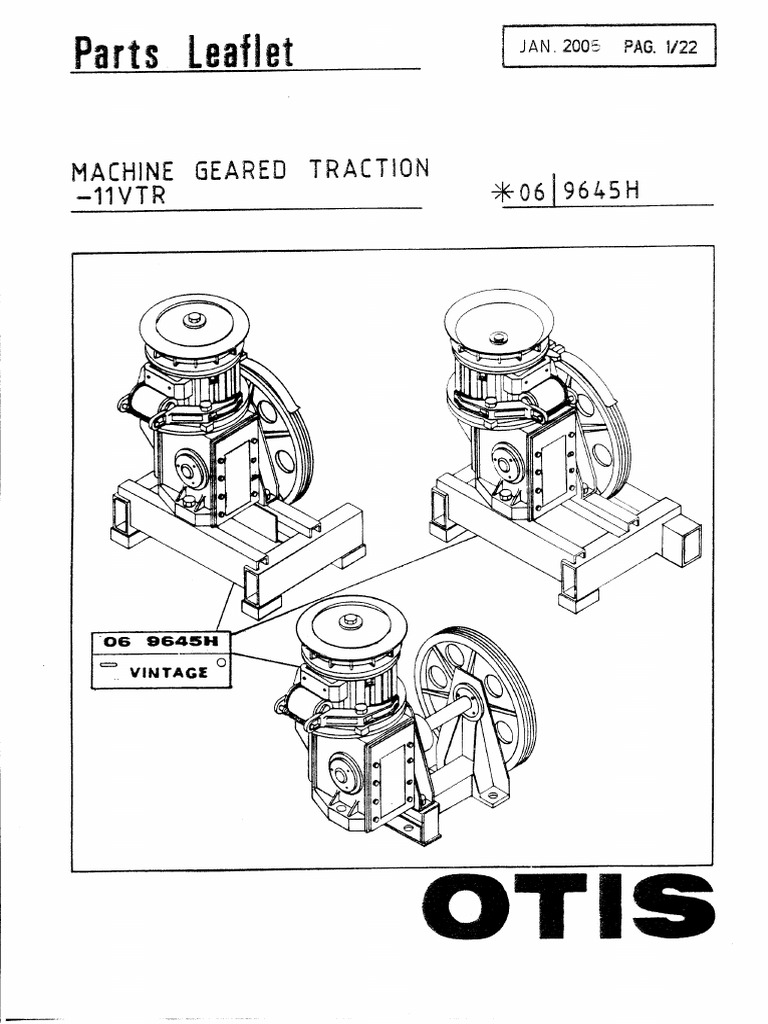11VTR Machine Otis PDF | PDF