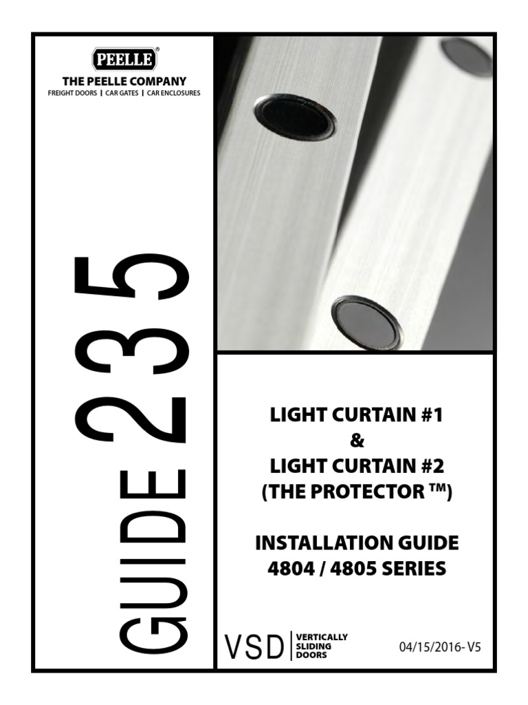 LIGHT-CURTAIN-INSTALLATION-GUIDE-peele Door | PDF | Power Supply | Elevator