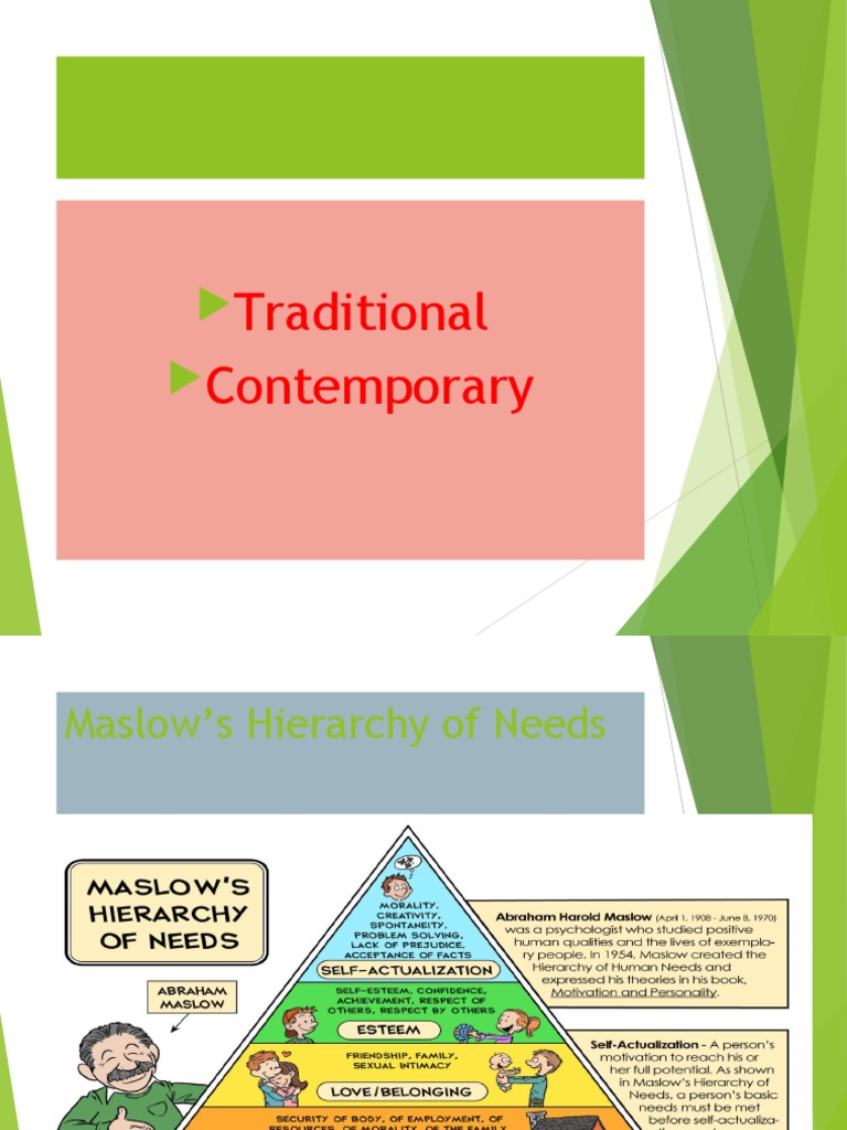 Motivation Theory: Traditional Contemporary | PDF
