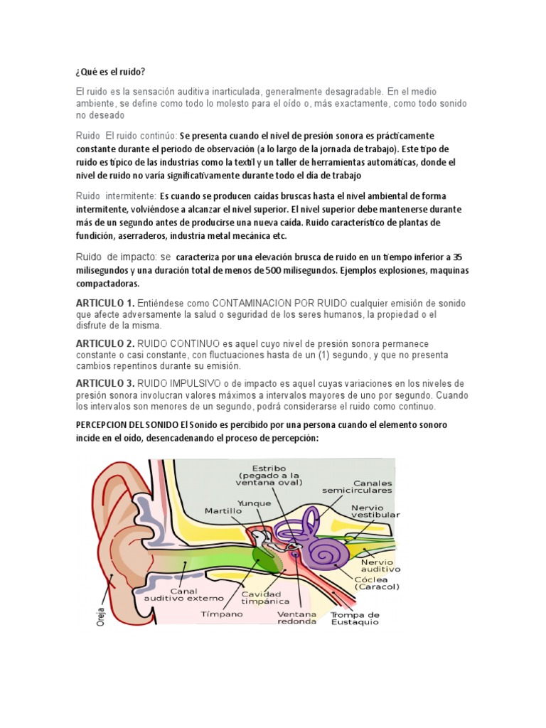 Qué es el ruido | PDF | ruido | Sonido
