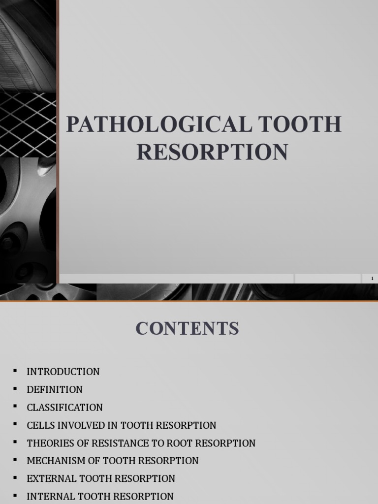 Pathological Tooth Resorption | PDF | Human Tooth | Periodontology