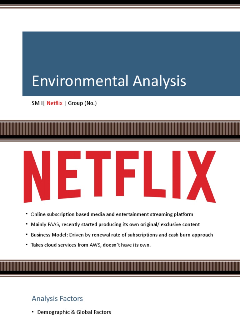 Netflix Environmental Analysis | PDF | Netflix | Millennials