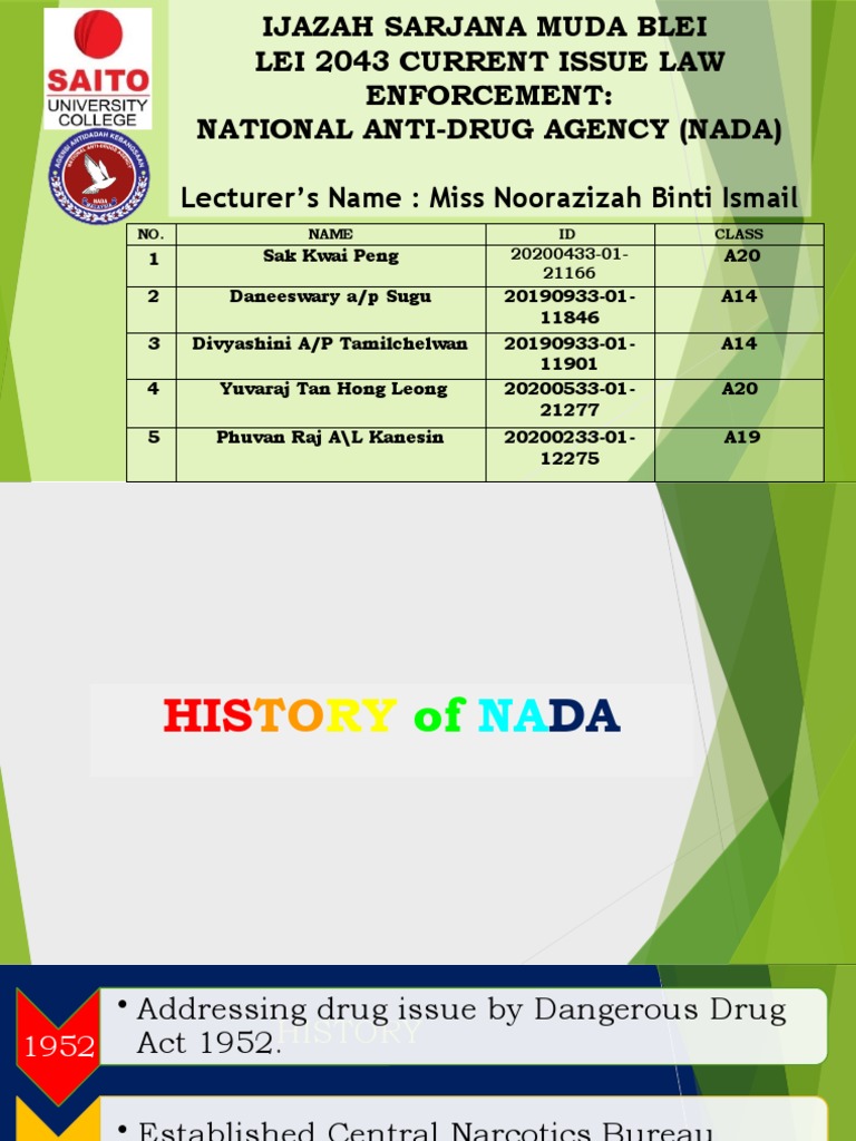 Presentation Nada | PDF | Drug Rehabilitation | Substance Abuse