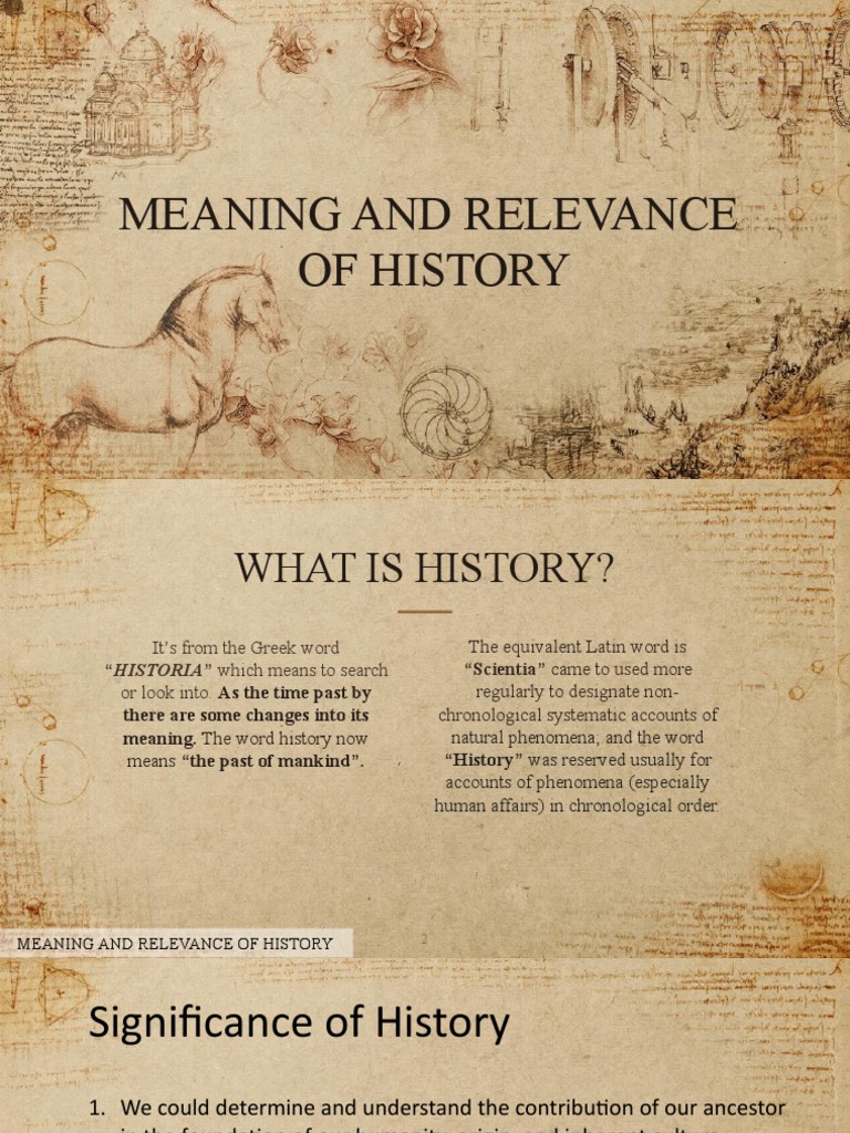 Meaning and Relevance of History | PDF | Primary Sources | Historiography