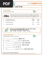 Reading Comprehension - Verb To Be Worksheet - Live Worksheets | PDF ...