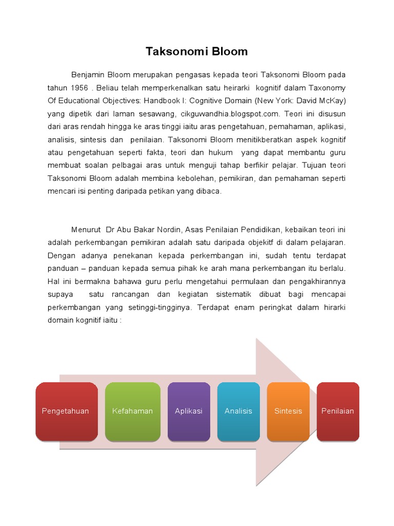 Taksonomi Bloom | PDF