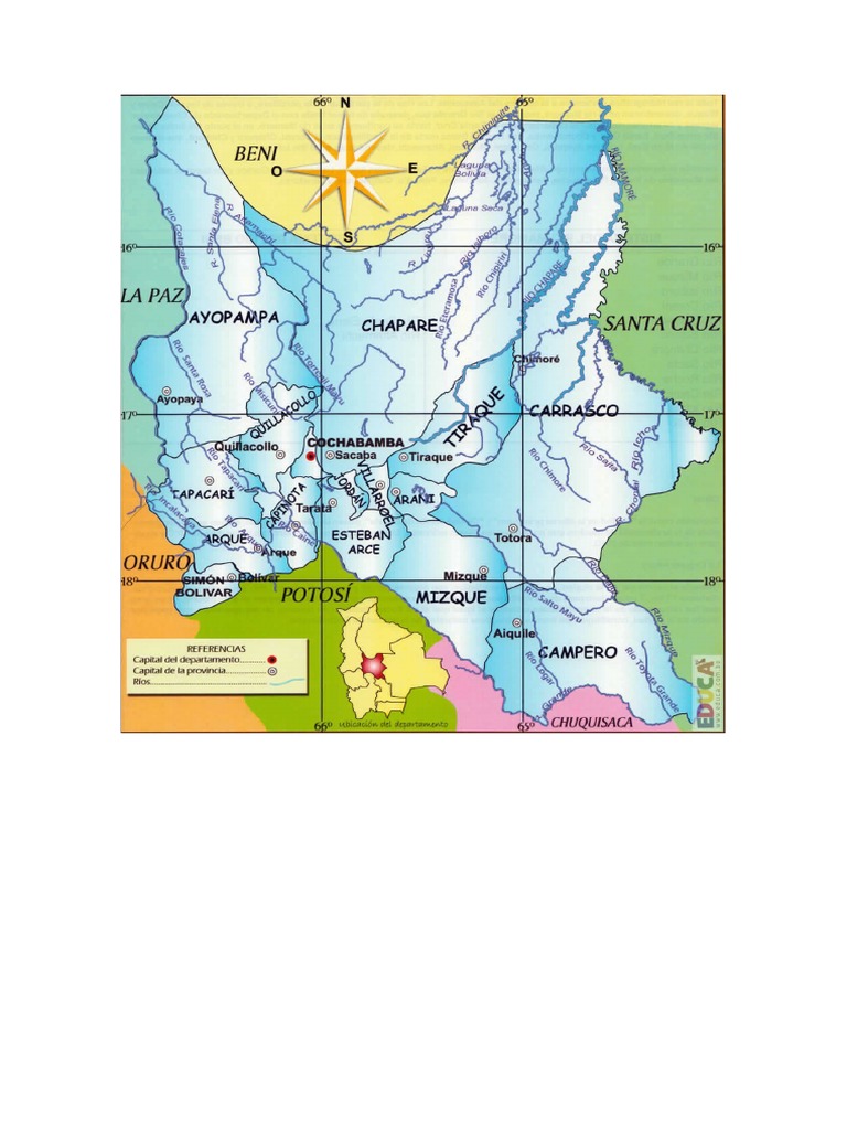 Mapa Hidrográfico Cochabamba | PDF