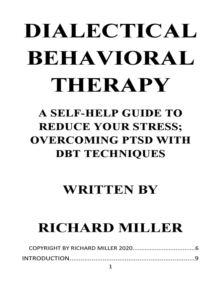 DBT 2 - Completed2 | PDF | Dialectical Behavior Therapy | Cognitive ...