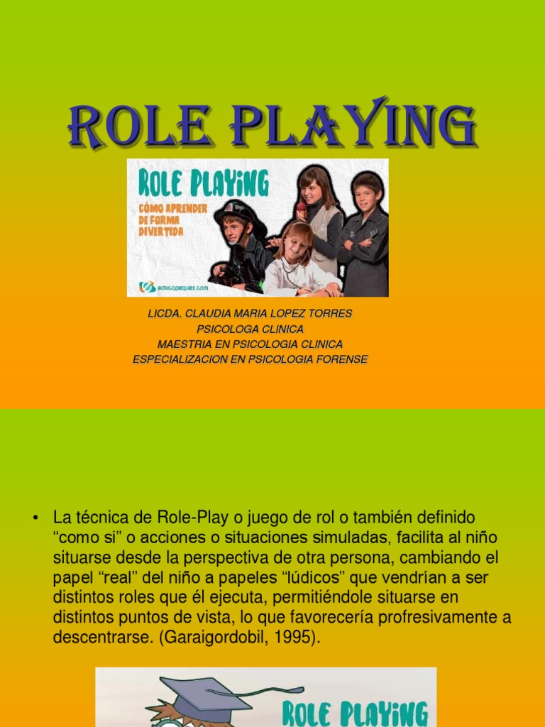 Role Playing PDF | PDF | Juegos de rol | Comportamiento