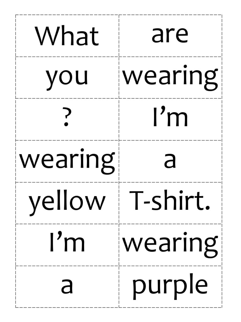 ELS Grammar: What Are You Wearing | PDF