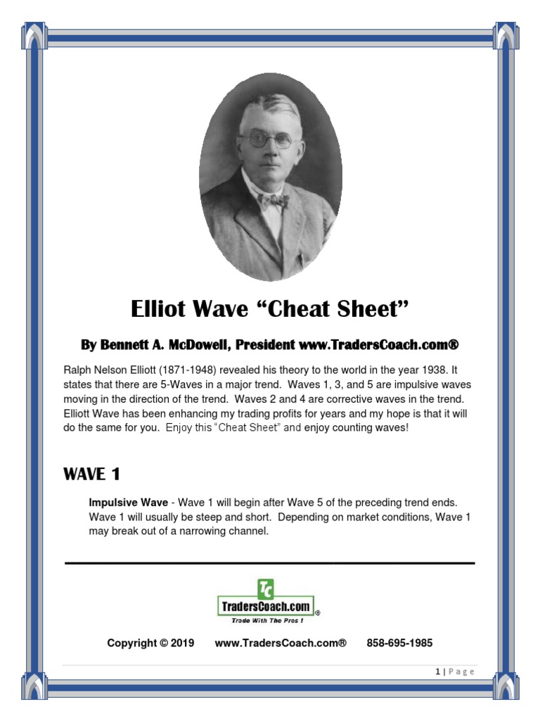 Elliott Wave Cheat Sheet | PDF