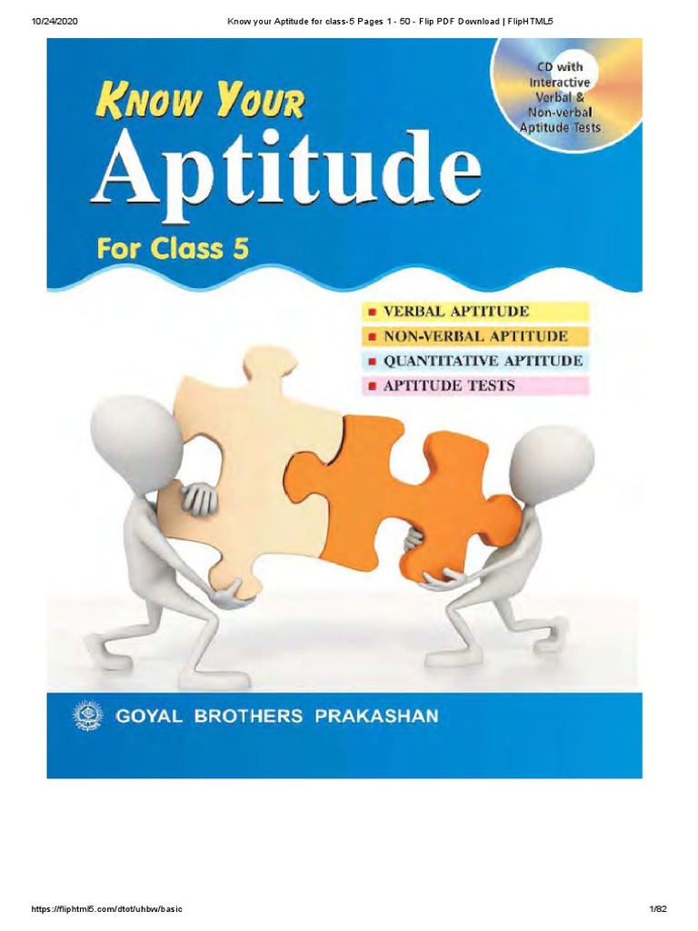 Know Your Aptitude For Class-5 PDF | PDF | Computer File Formats Know Your Aptitude For Class-5 PDF | PDF | Computer File Formats