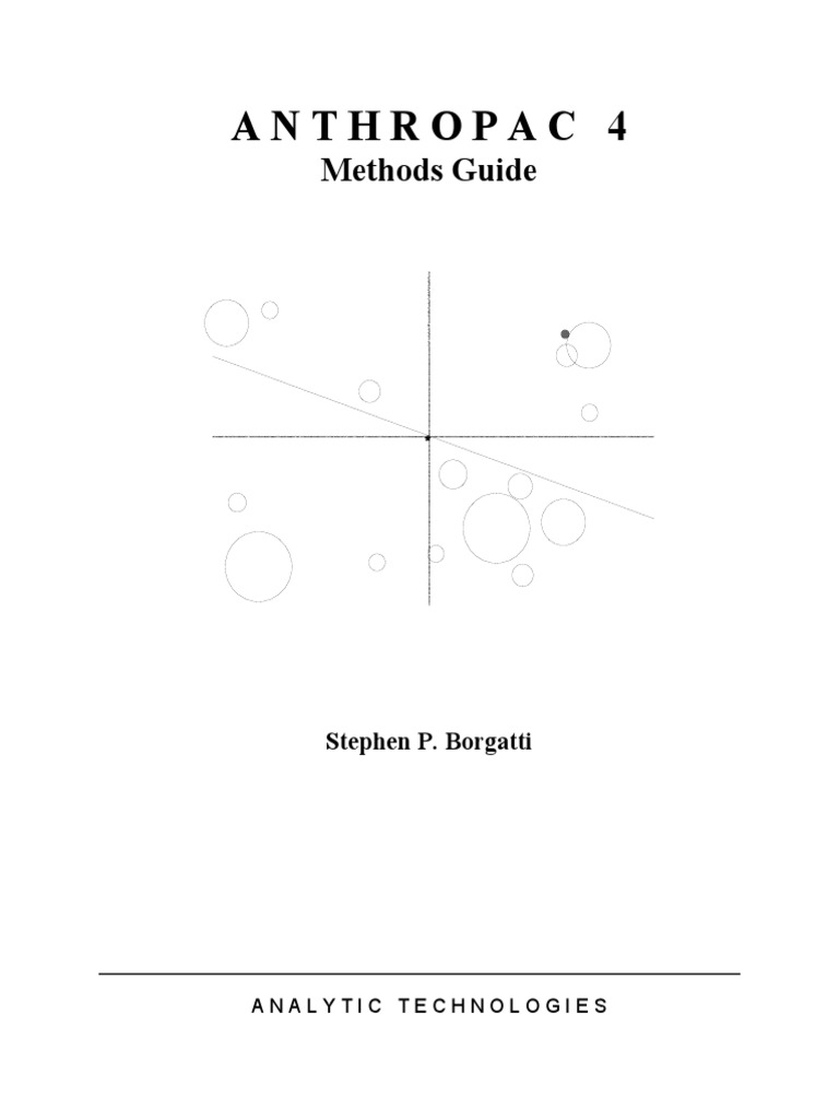 Anthropac 4: Methods Guide | PDF | Level Of Measurement | Weight