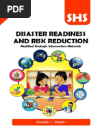 Module 1 - DRRR (Quarter 1) | PDF | Hazards | Natural Disasters