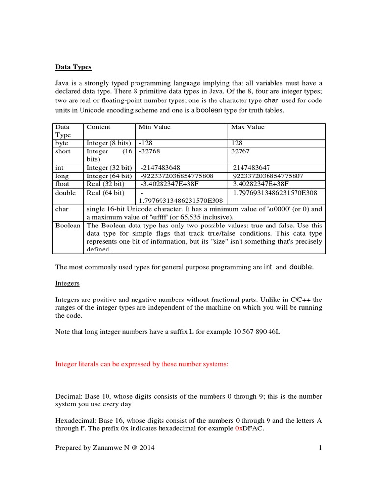 3 Data Types Pdf Data Type Integer Computer Science 0862