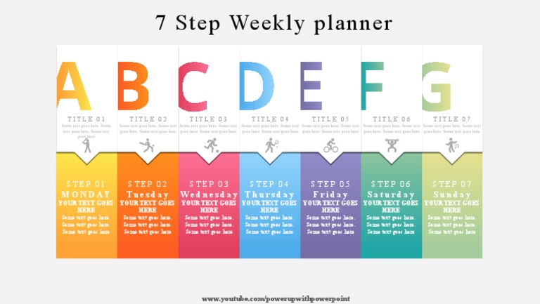 17.create 7 Step Weekly Planner Infographic