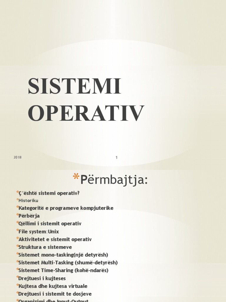 Sistemi Operativ | PDF