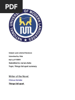 Things Fall Apart Chapter 10 Summary | PDF | Justice | Crime & Violence