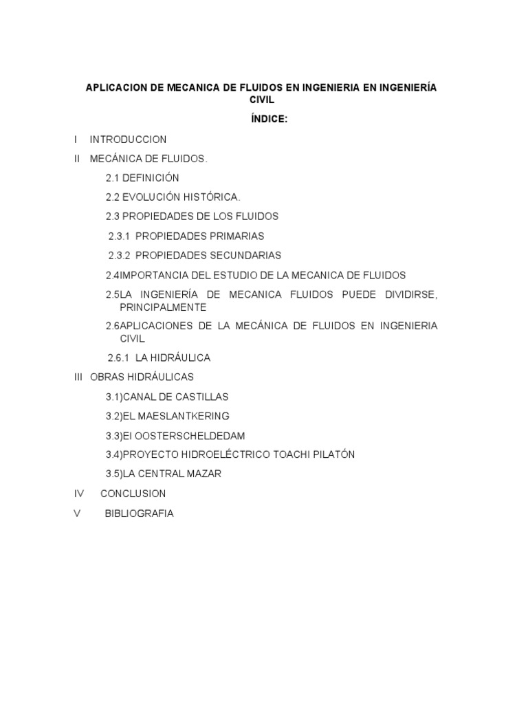 Aplicación de Mecánica de Fluidos en Ingeniería Civil | PDF ...