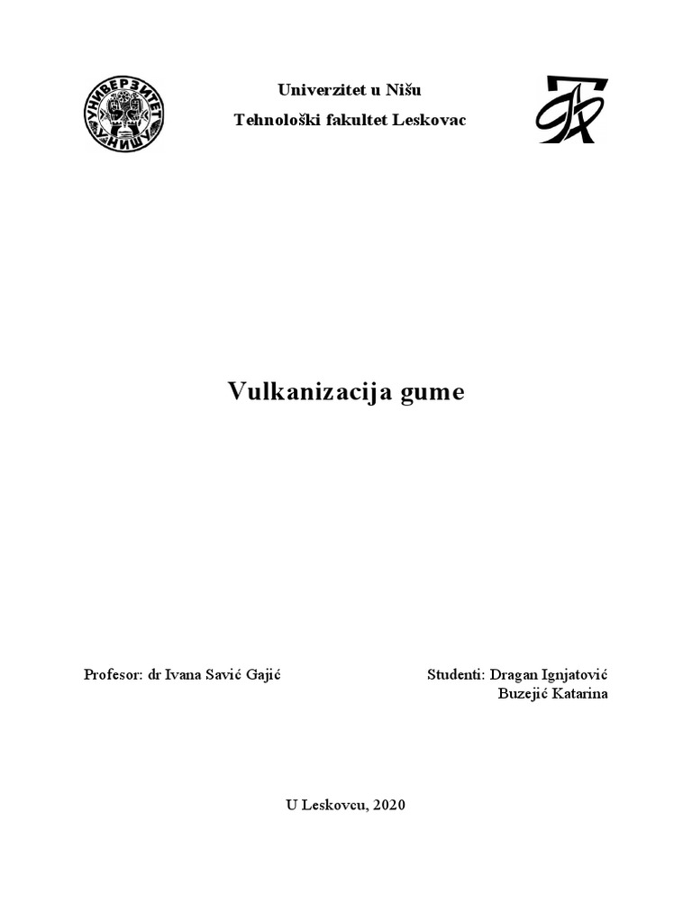 Vulkanizacija | PDF