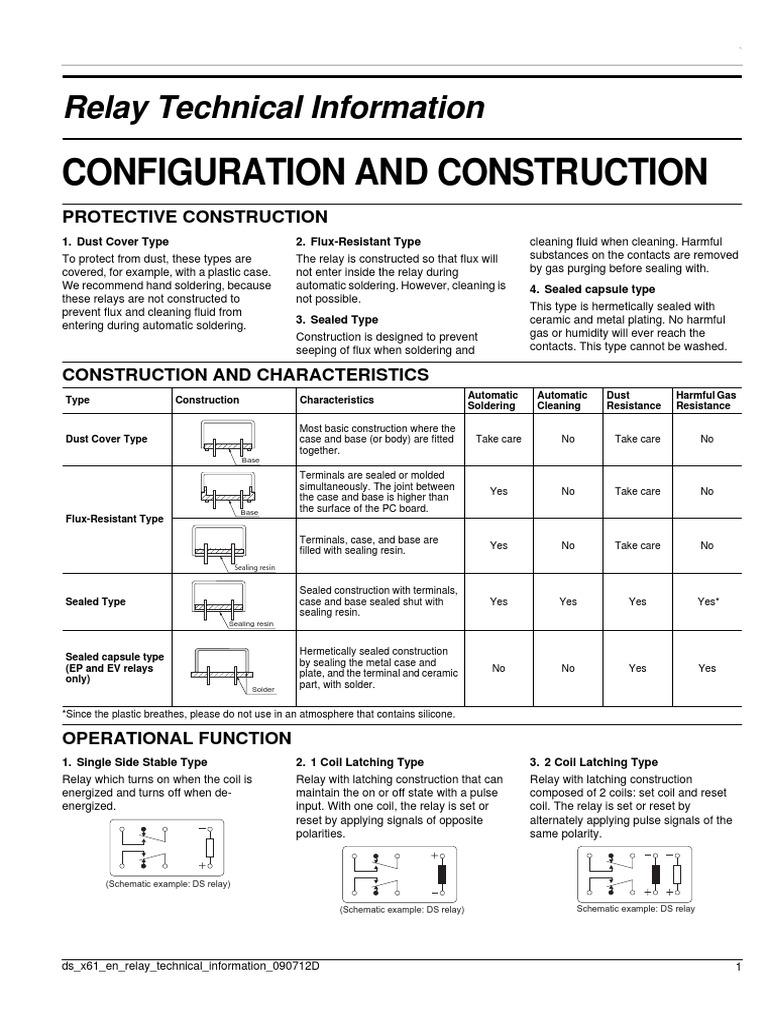 Technical Information Relay en PDF | PDF | Relay | Switch