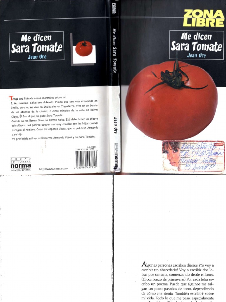 Libro Me Dicen Sara Tomate | PDF