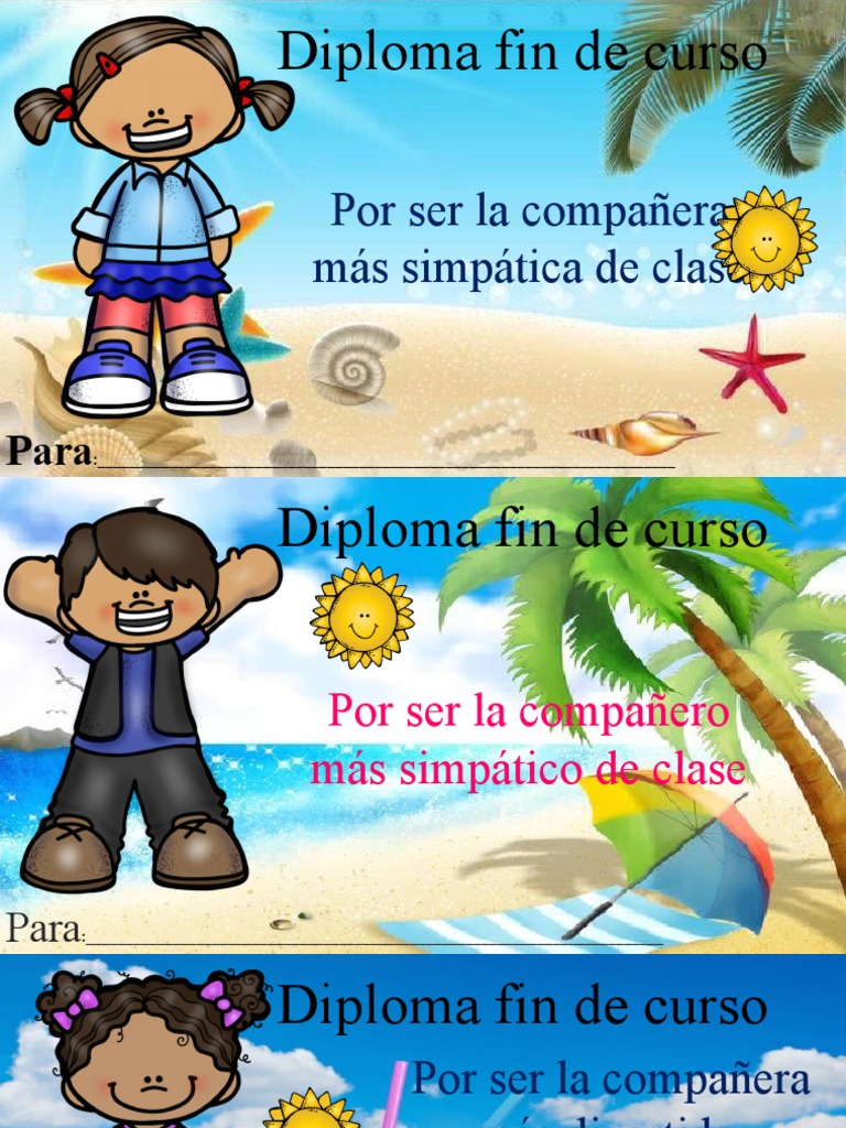 Diplomas Fin de Curso: Virtudes Destacadas | PDF