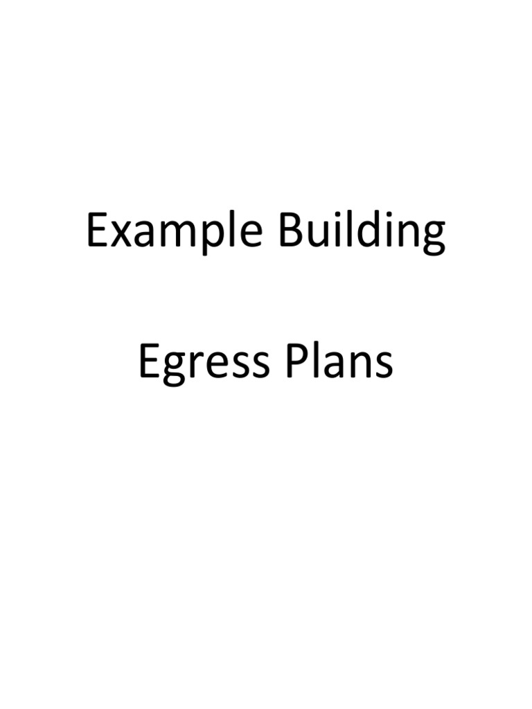 Example Building Egress Plans | PDF
