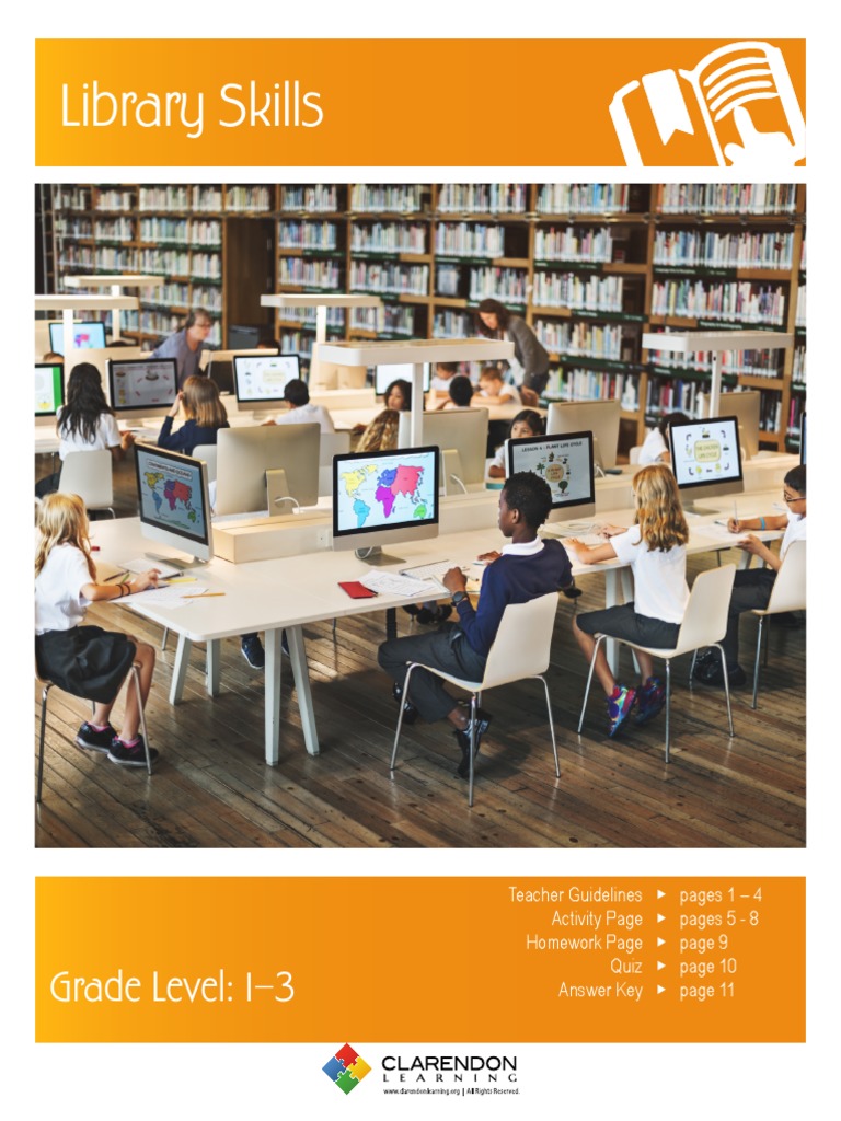 Library Skills Lesson Plan for Grades 1-3 | PDF | Dictionary | Books